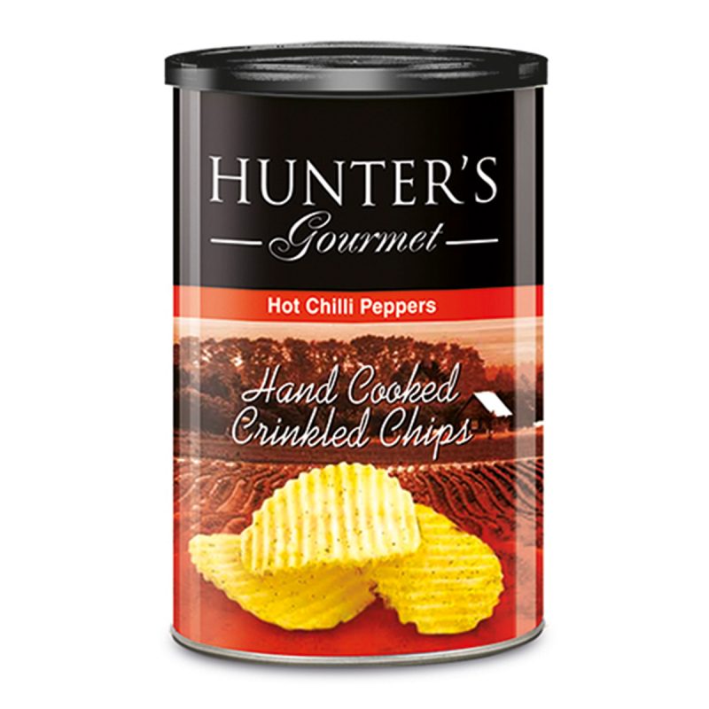 Hand Cooked Crinkled Chips - Hot Chilli Peppers (140gm)