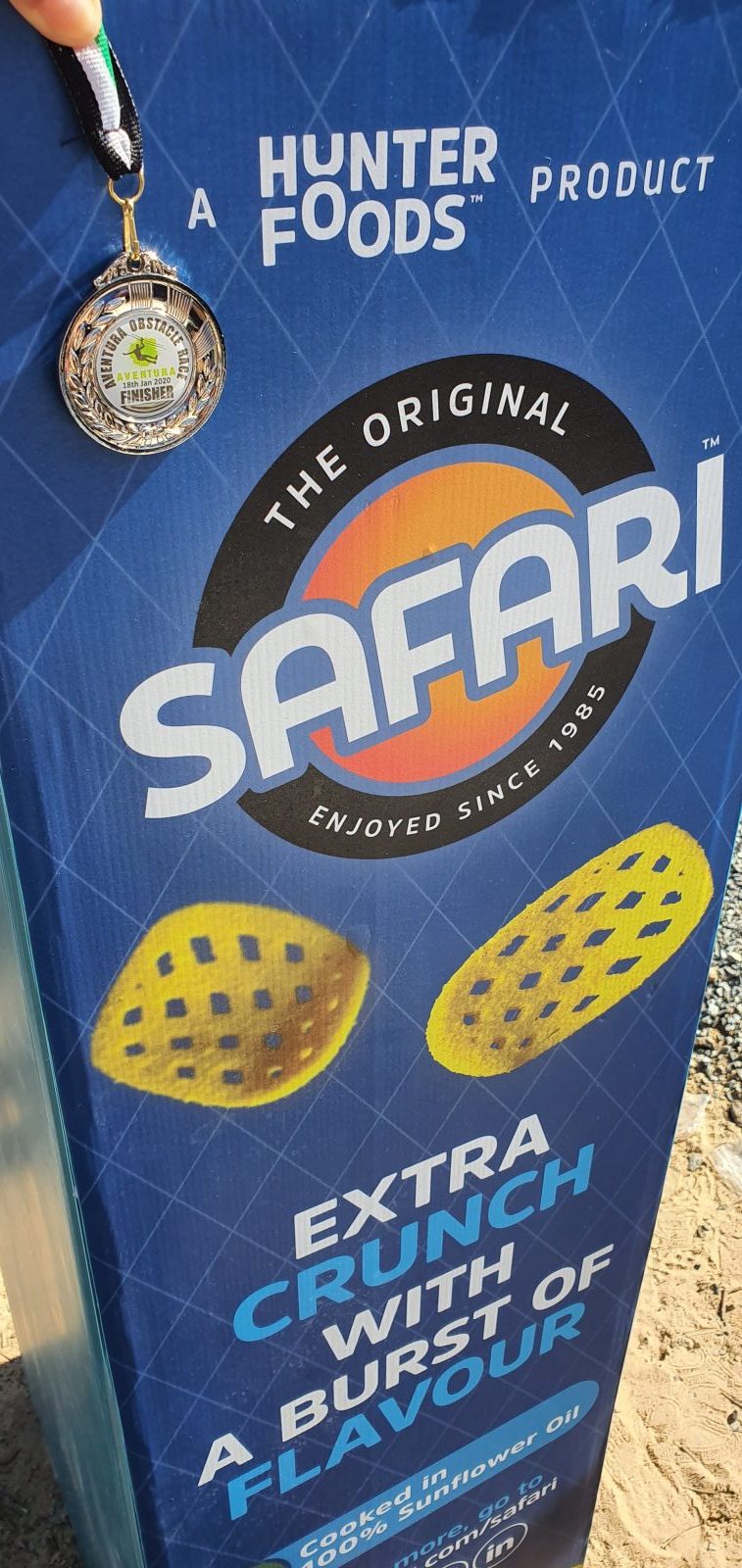 SAFARI CHIPS AT AVENTURA OBSTACLE RACE - Hunter Foods