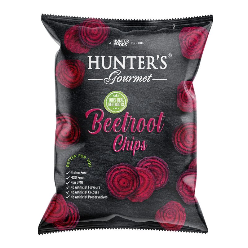 Hunter's Gourmet Beetroot Chips - Beetroot (60gm) - Hunter Foods