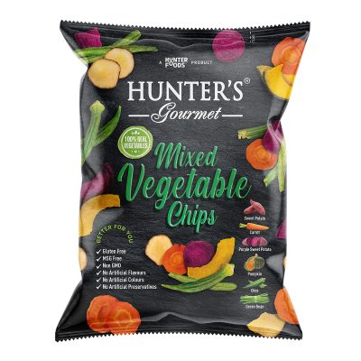 Hunter's Gourmet Mixed Vegetable Chips (75gm) - Hunter Foods